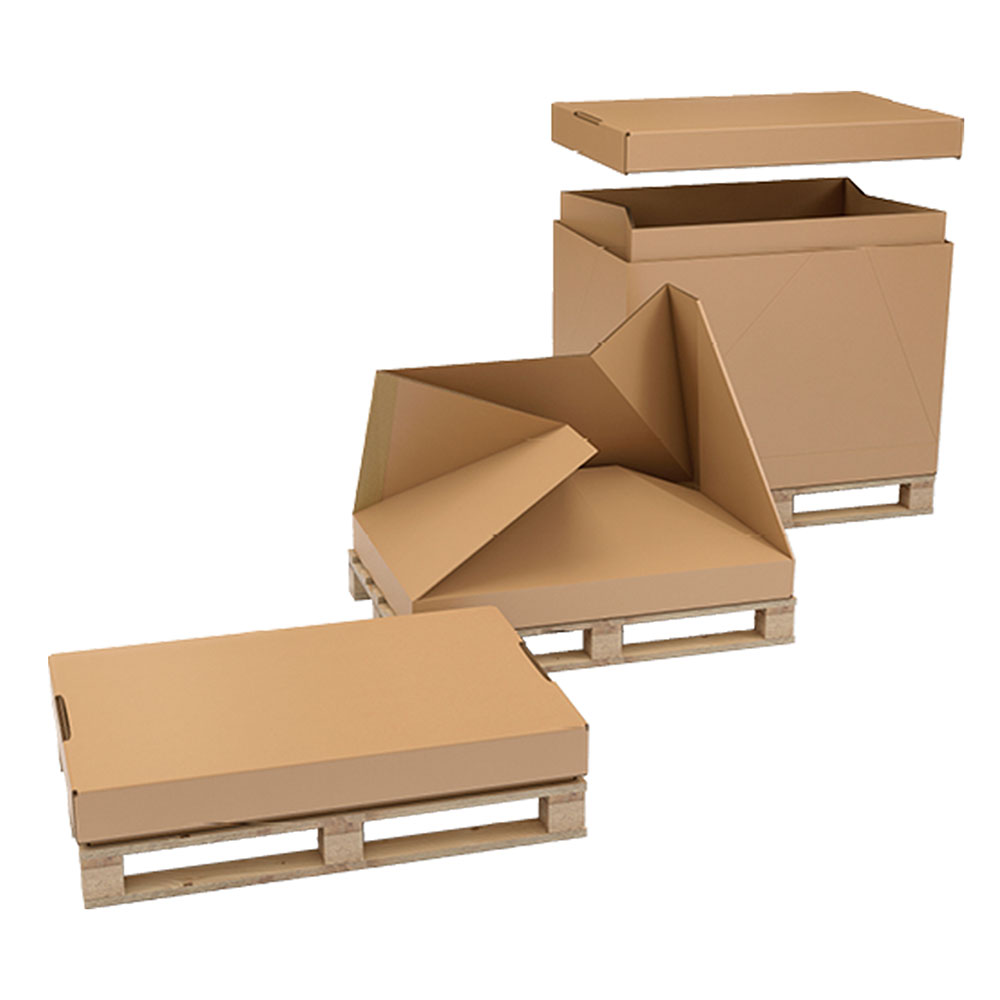 Pallet Boxes - 1070 x 870 x 550mm - Half Container on heat treated ...